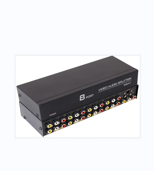 DTECH AV Splitter - High Definition 1X8 4K Audio Video