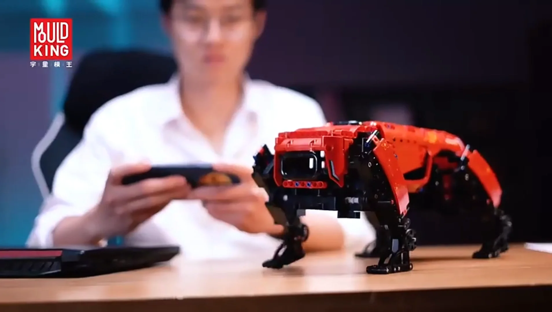 Mould King 15066 15067 Remote Control Power Robot Dog Assembly Machine ...