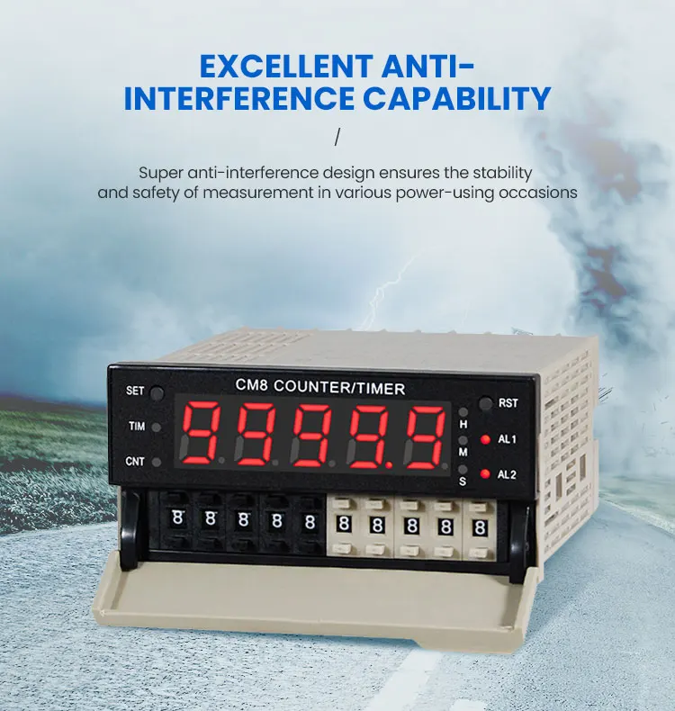 1 Segment Preset Ratio Coefficient 5 Digits Counter Digital ...