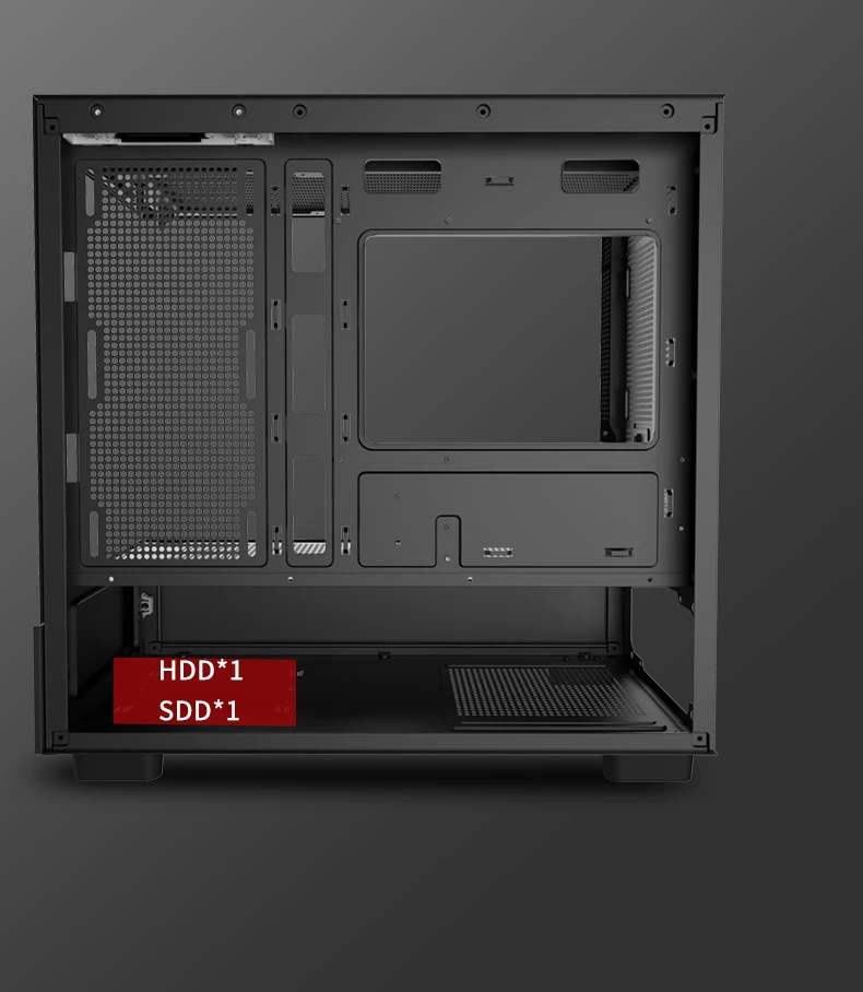 Lovingcool Black Computer Cases - Gaming & Desktop Chassis