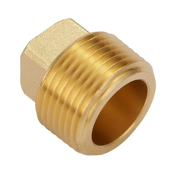 1/2 Inch Npt Male Plug Fittings Brass Cored Plug With Square Head For ...