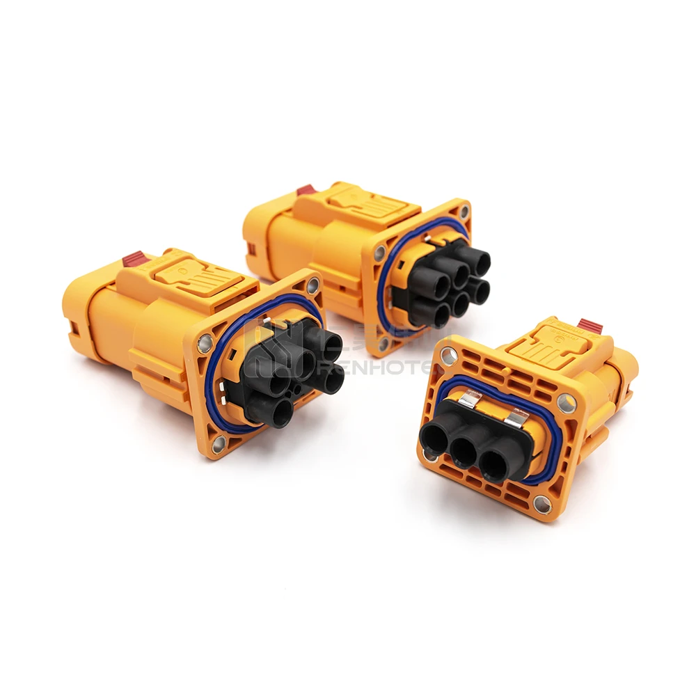 Ev Battery Connector Hvil 2 Pin 150a 200a Right Angled Plug Plastic ...