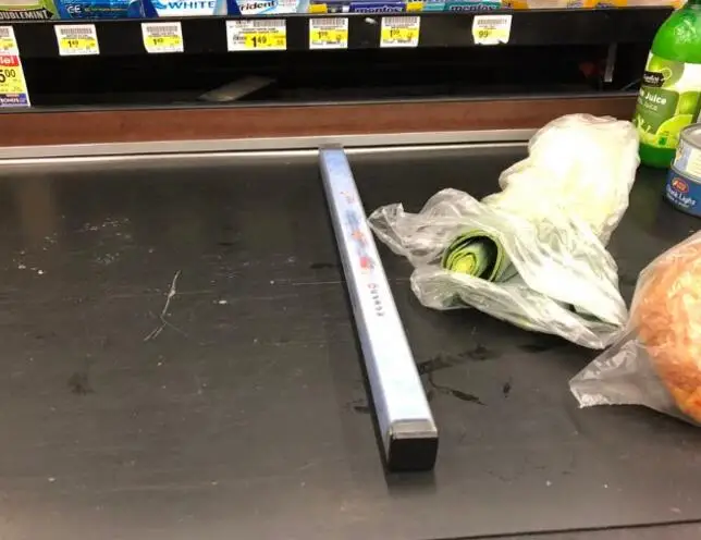 High Quality Supermarket Checkout Counter Divider Bar Triangle Lane ...