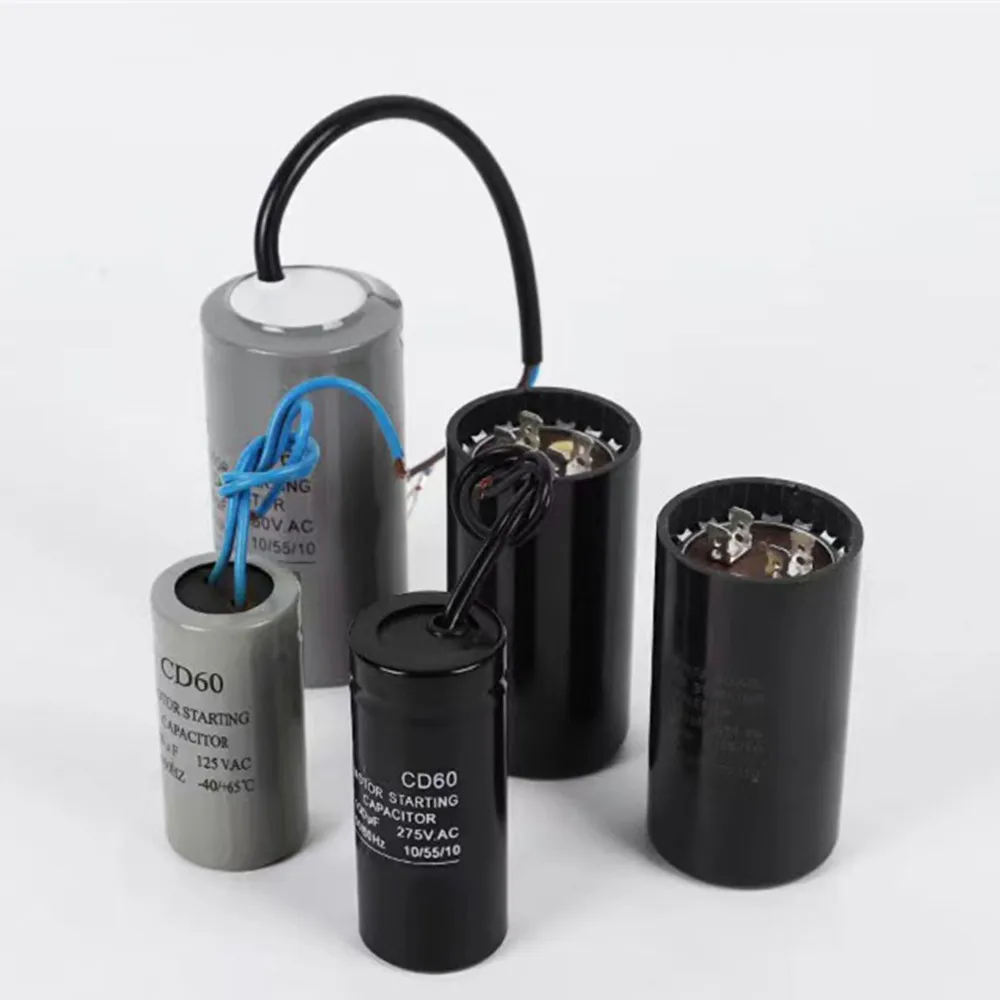 Round Motor Start Capacitor Cd60 110v 220v Capacitor For Compressor ...