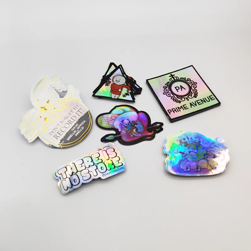 Custom Sticker Printing Waterproof Adhesive Die Cut Sticker Logo Label ...