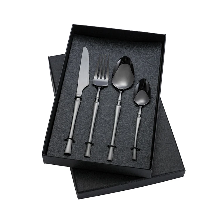 Factory Customized Logo 4pcs Pack Gold Cutlery Set For Wedding Luxury ...