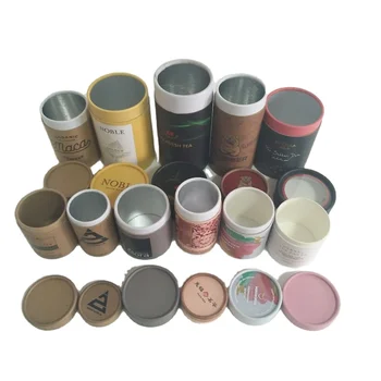 Eco Friendly Food Grade Paper Cylinder Packaging Box/tube/container For ...