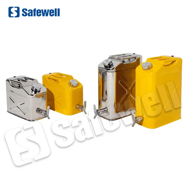 SWJC-43 Stainless Steel Jerry Can With Spout Jerry Can Dosing Tap ...