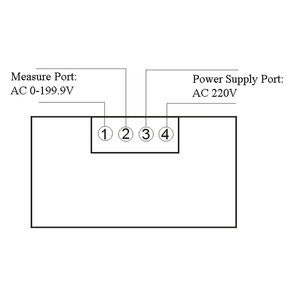 Mini Digital Ac Voltmeter Gauge Ac0-200v Volt Meter Blue Lcd Display ...