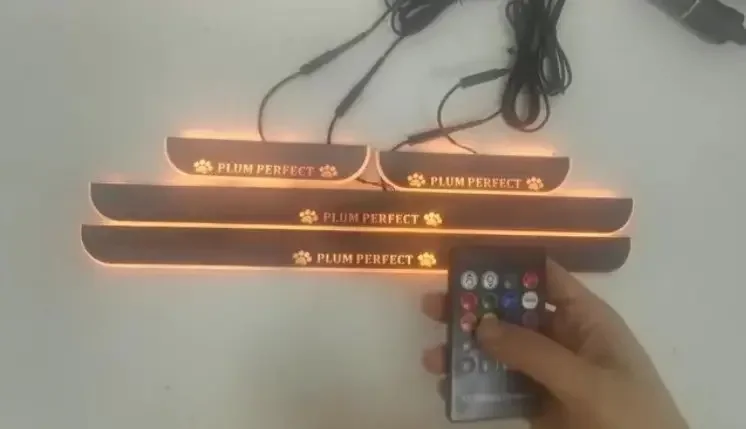 Mrd Rgb Led Door Sill Plate,With Rf Controller Connect To Car Door Sill ...
