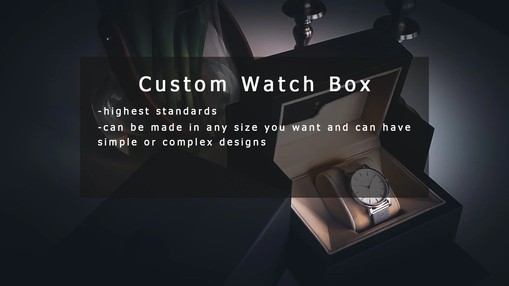 Custom Logo Gift Display OEM Packaging - Luxury Watch Box