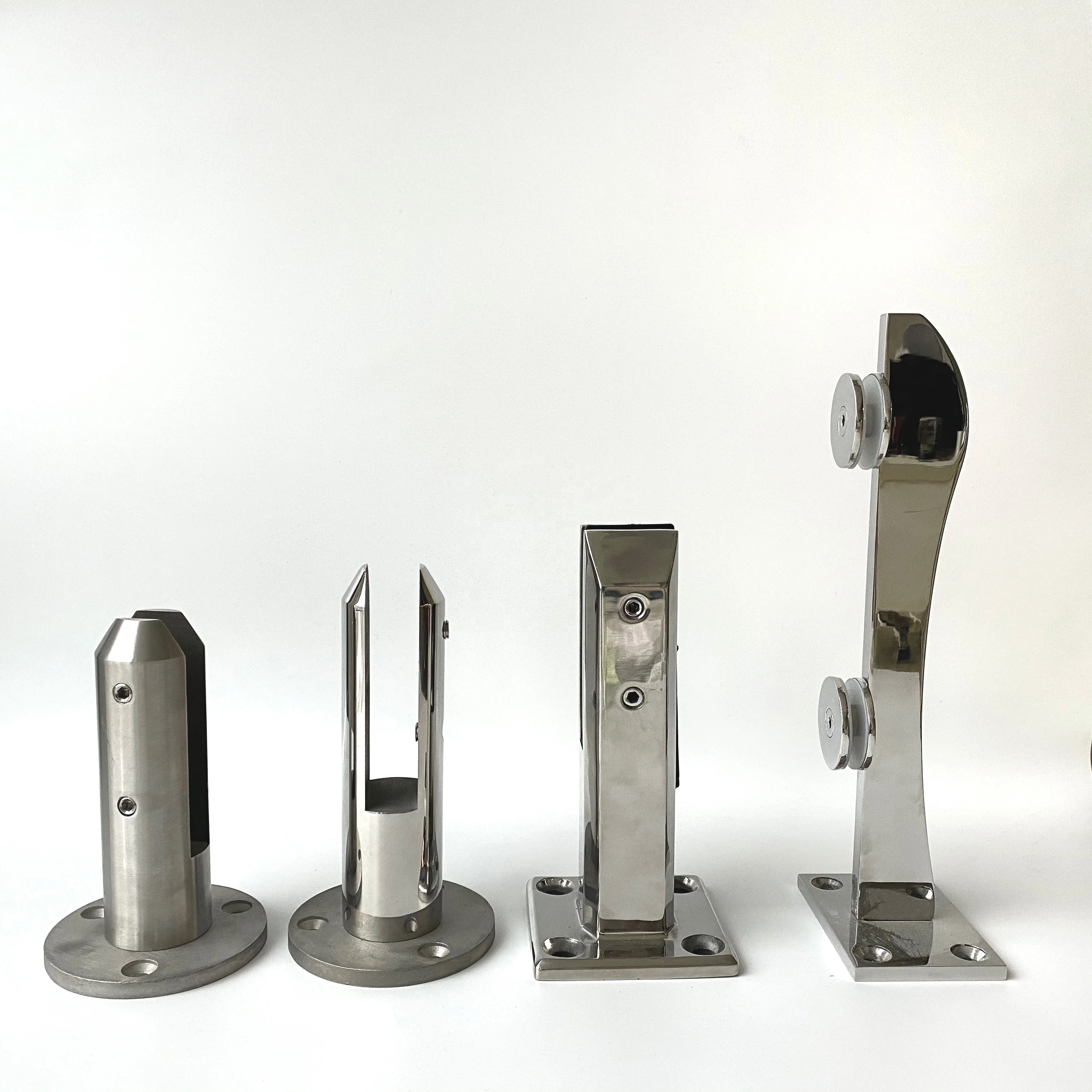 Adjustable 14MM Square Glass Spigots for Stair Glass Railings OEM