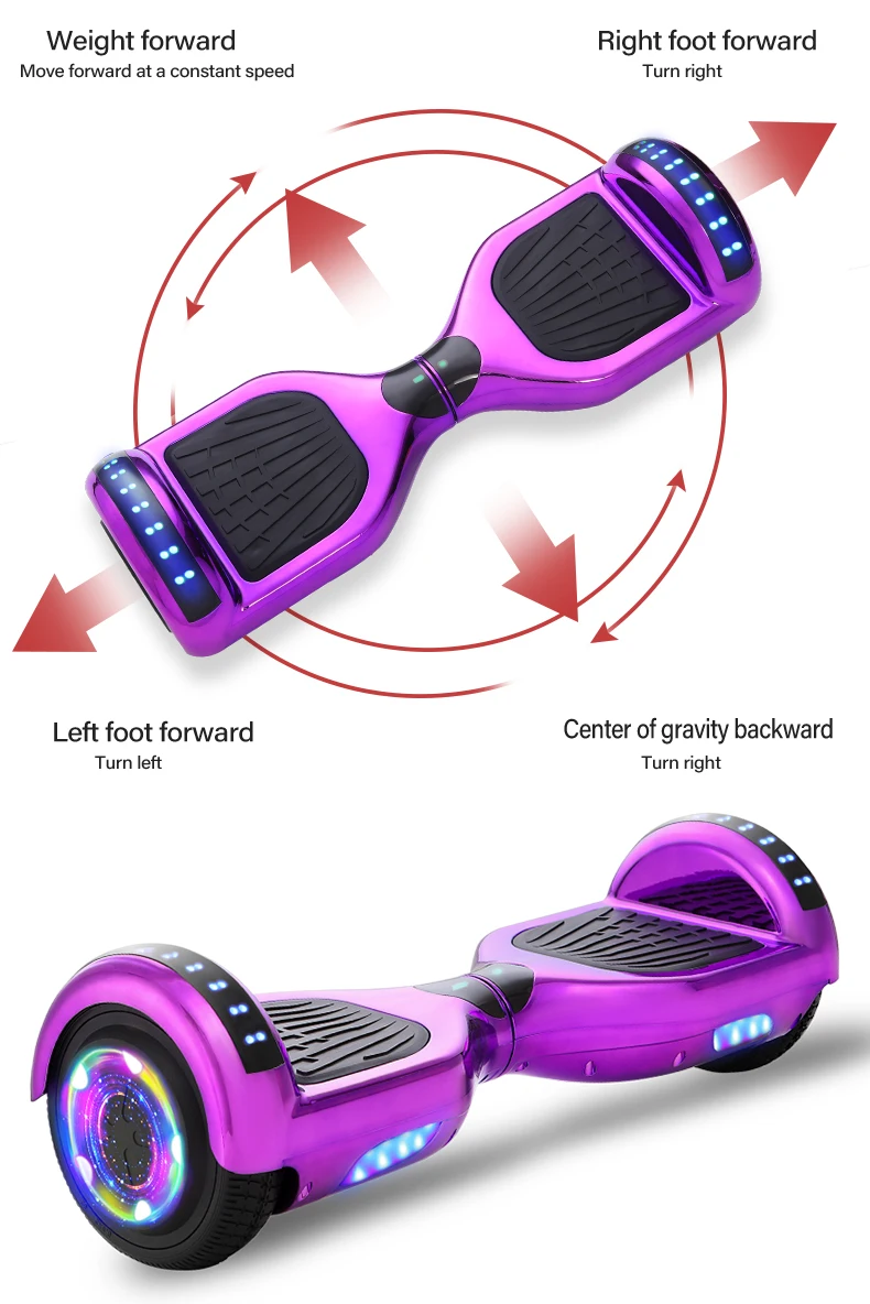 Most Popular One Wheel Hoverboard 6.5 Inch Hoverboard Wheel Hoverboard ...