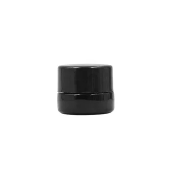 Wholesale 5ml Black Round Cr Black Glass Concentrate Jar With Plastic ...