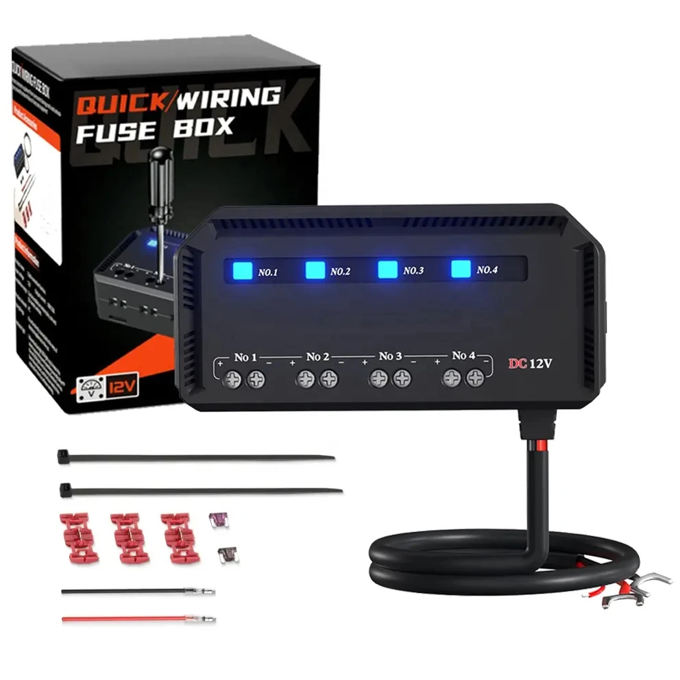 Motorcycle Quick Wiring Fuse Box Battery Protection Junction Fuse Box ...