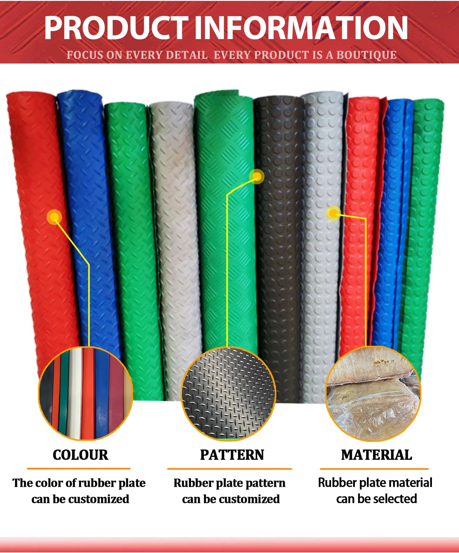 Polyurethane Rubber Acoustic Panels Vibration Damping Mats Ground Noise ...
