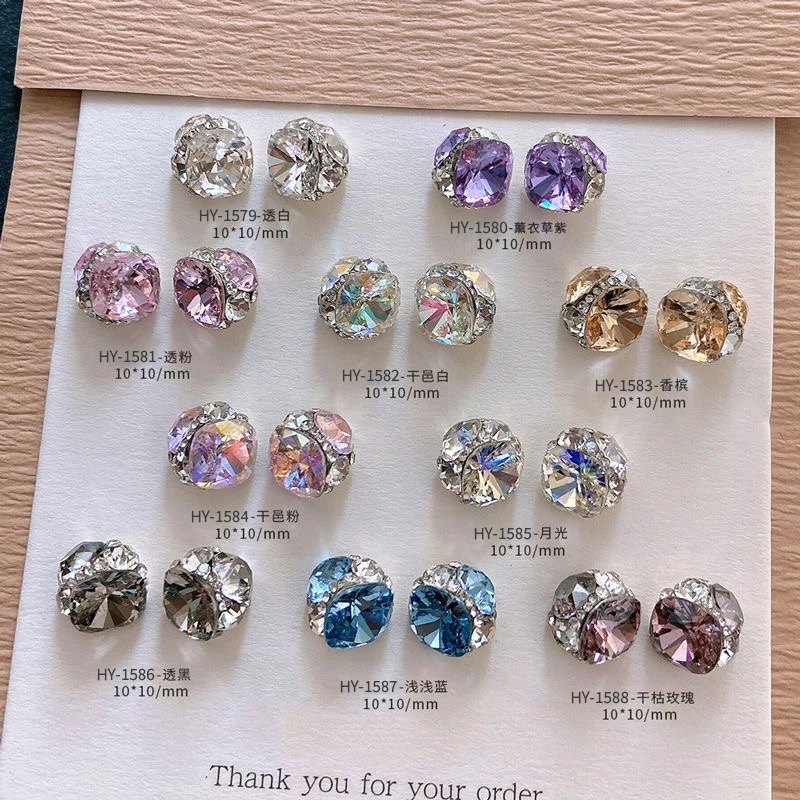 2024 New K9 Glass Rhinestones Diy Accessories Pointback Pearl Diamond ...