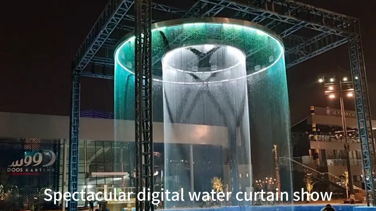 Modern Design Magic Graphic Digital Water Curtain System Control For ...