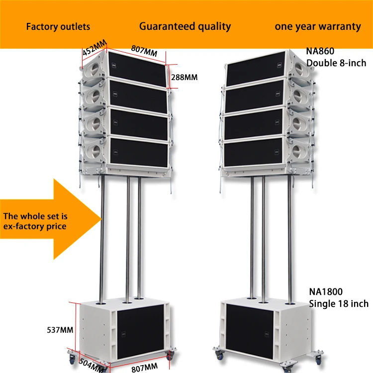 NA860 Sound System Complete Set Professional Waterproof Outdoor Speaker ...