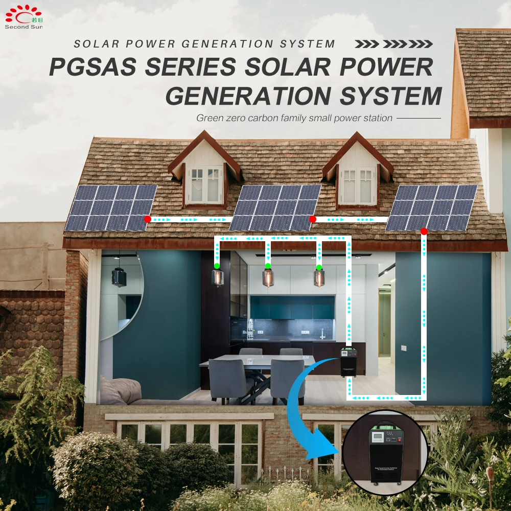 Green Energy Generator Solar Energy Storage System Home Roof Kits 5000 ...