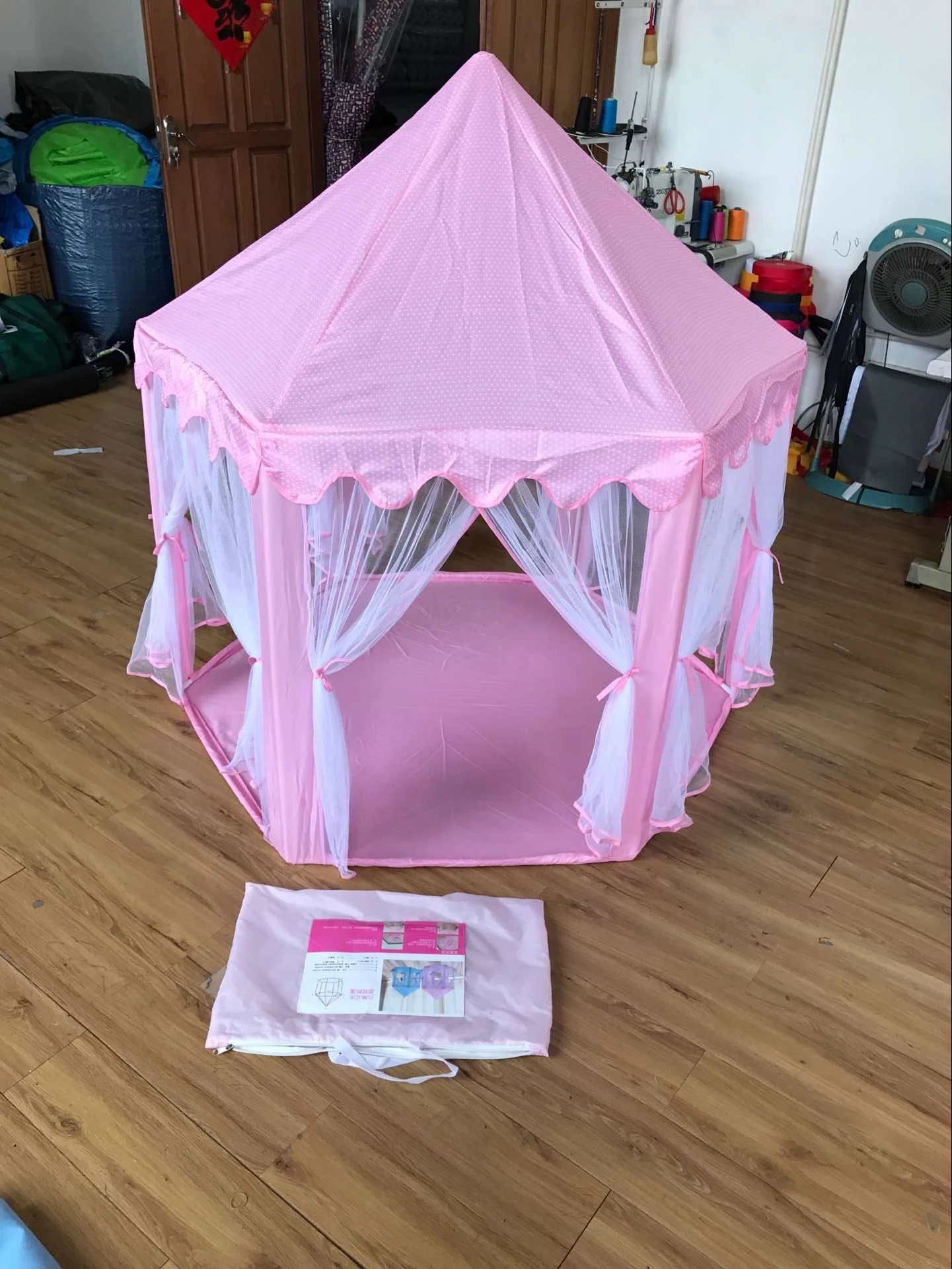 Indoor Outdoor Kids Children's Girls Pink Princess Playhouse Castle ...