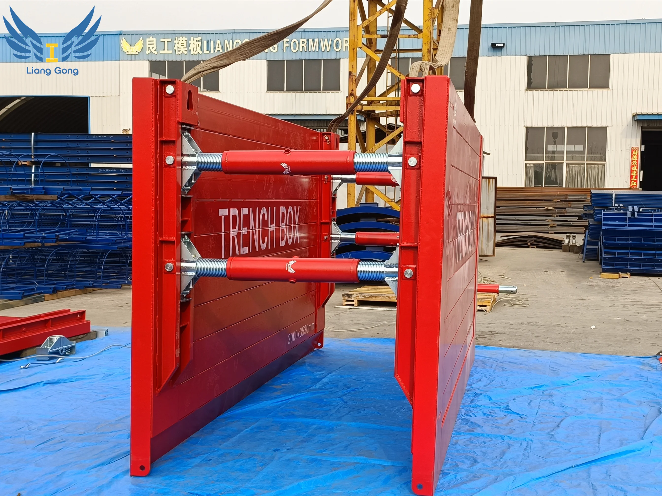 300 Times Reusable Steel Formwork Trench Shield Trench Shoring Trench ...