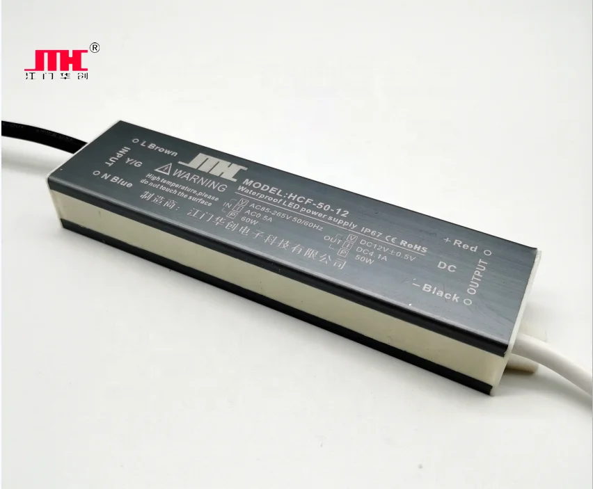 Ip67 Waterproof Power Supply 36w 60w 75w 200w Ac Dc Constant Voltage For Led Strip Light 12v 24v ...