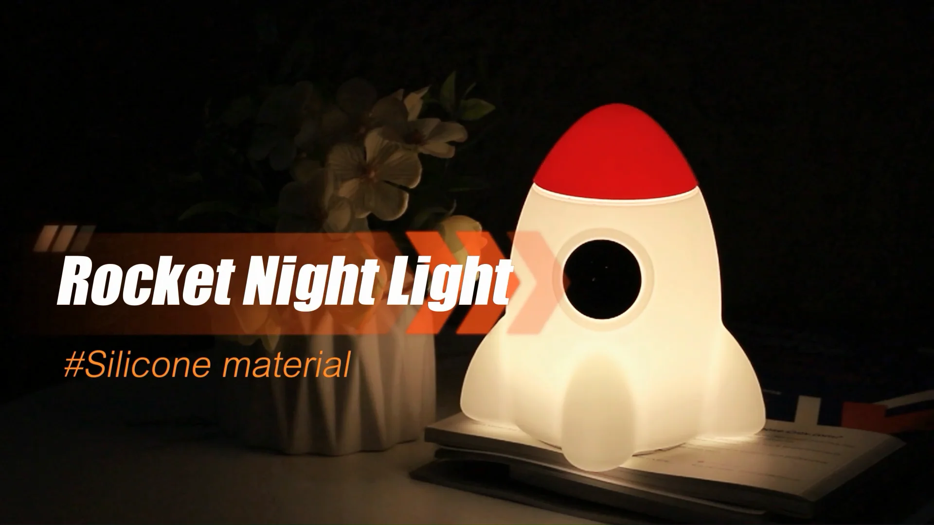 Modern Mini Led Night Light Rocket Plug-in Clap Light For Atmosphere ...