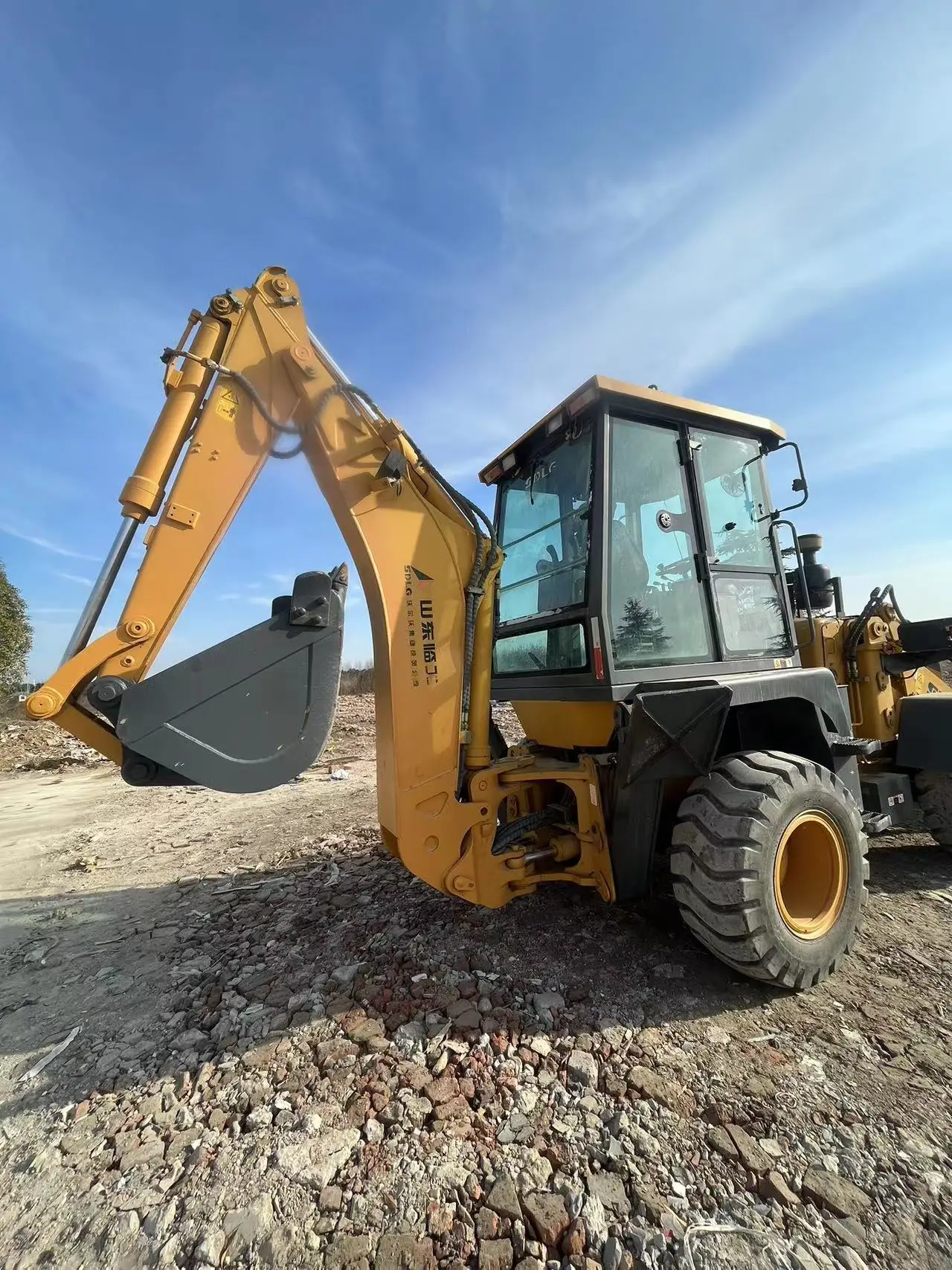 Backhoe Loader Tractor Sdlg Brand Lgb Wheel Backhoe Loader Excavator ...
