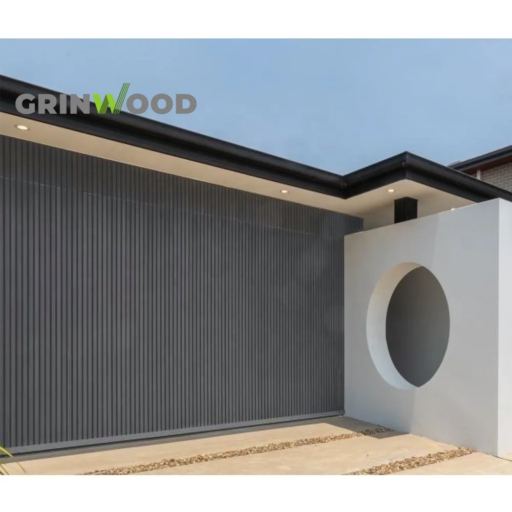 Outdoor Wpc Wall Panel Siding/ceiling Facade Wood Wpc Louver Wpc Wall ...