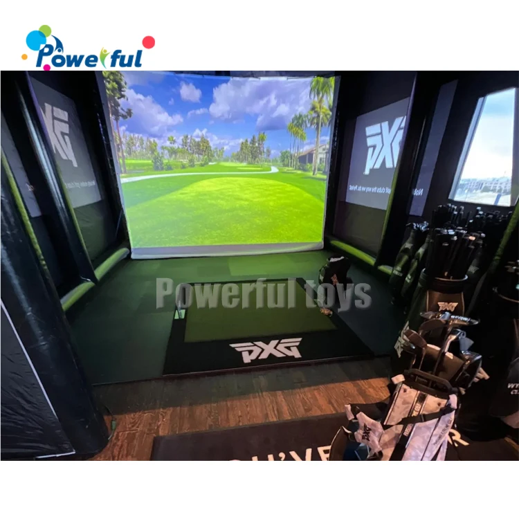 Luxury Golf Club Simulator Tent Airtight Outdoor Inflatable Golf ...