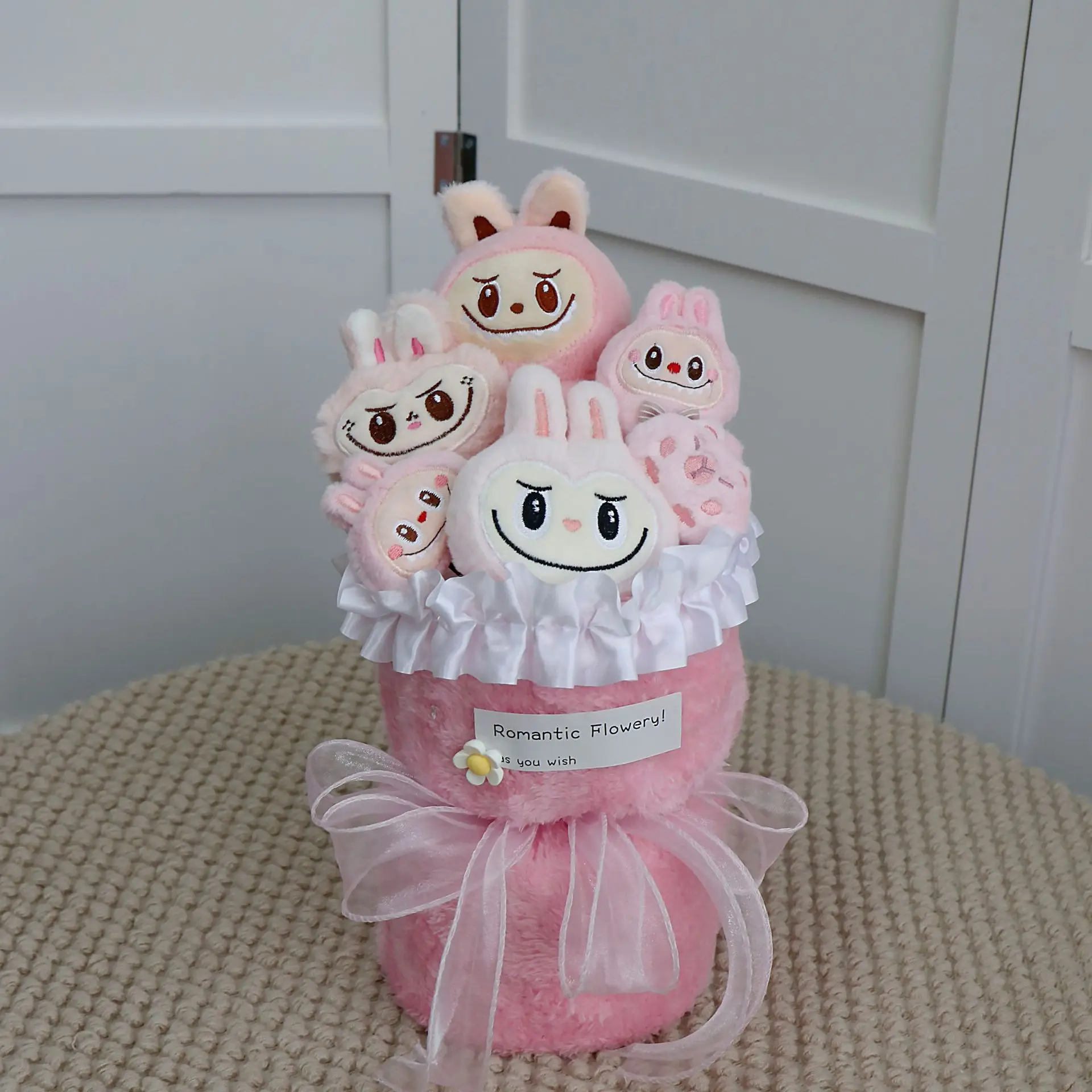 Labubu Plush Doll Bouquet for Girlfriend's Birthday or Valentine's Day ...