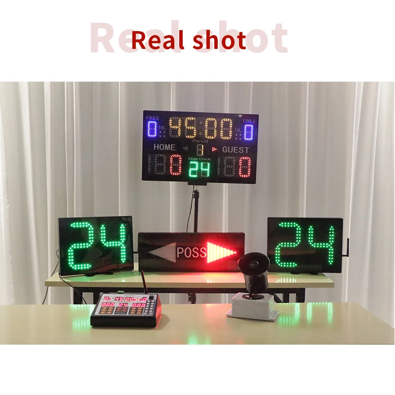 18650 Built-in Battery or Type-C Powered Scoreboard Digital LED ...