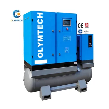 Olymtech Screw Air Compressor With Dryer 7.5kw 11kw 15kw 22kw 8bar ...