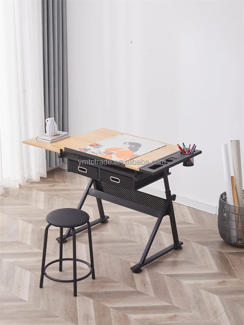Adjustable Height Engineering Tiltable Drafting Desk Architecture ...
