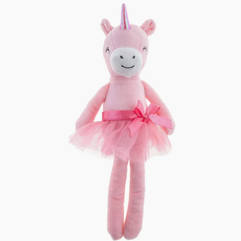 Cute pink unicorn Stuffed Animal Plush Toy with Tutu Custom Promotional ...