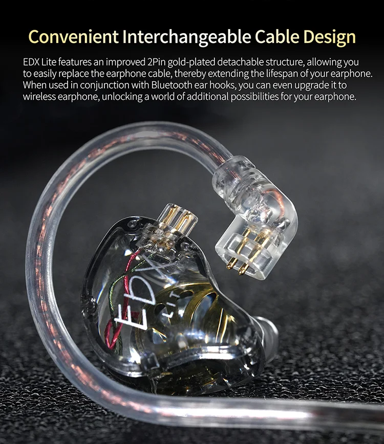 Wholesale KZ EDX Lite Wired Earphones Phone Accessories Earphones and ...