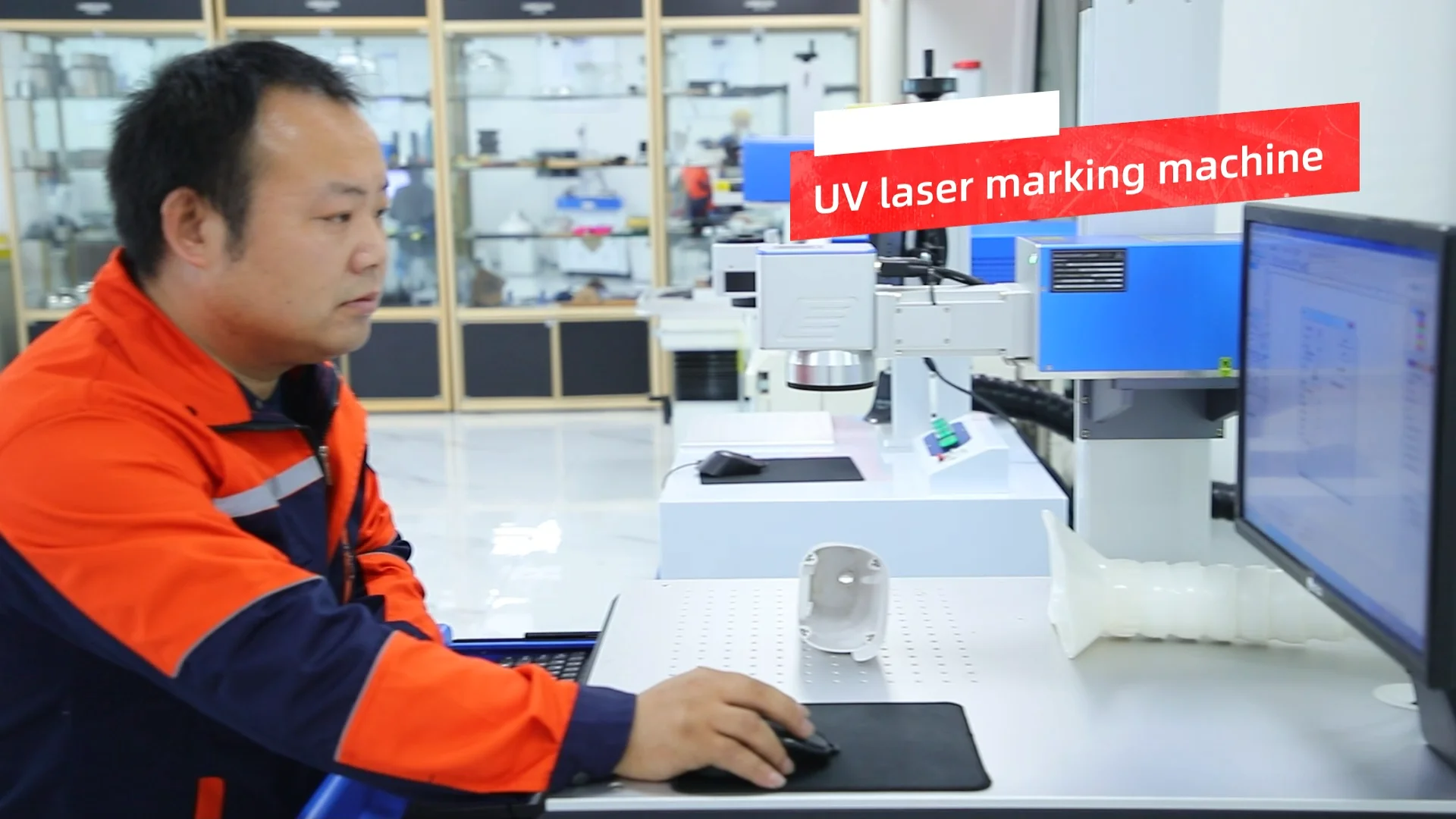 Uv Laser Marking Machine For Glass Engraving Plastic Phone Charger Case ...