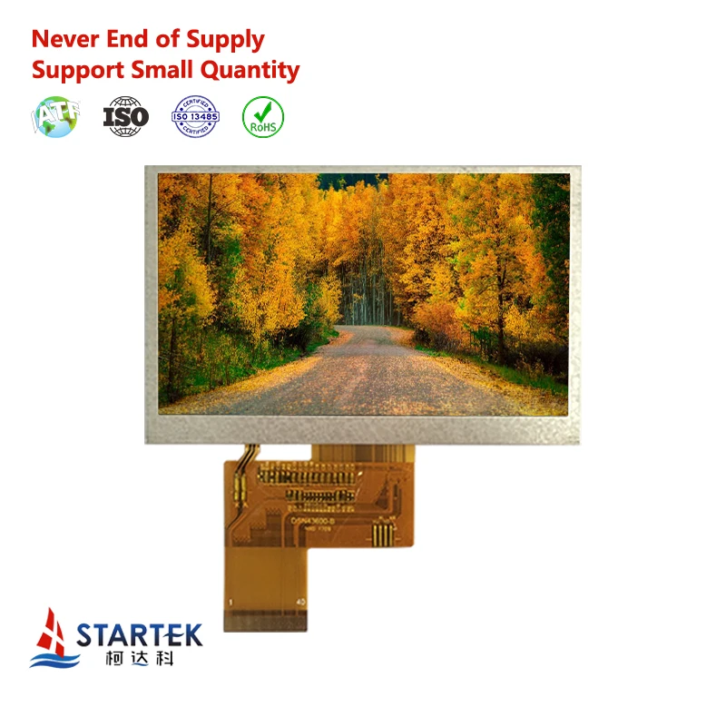 Custom Lcd Displays Factory 480*272 Rgb Interface Industrial 4.3 Inch Tft Lcd With St7283 ...