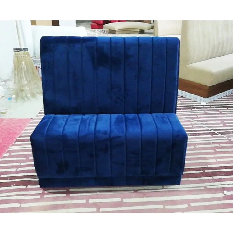 Modern Design Luxury Velvet Fabric Booth Restaurant Booth Seating For ...