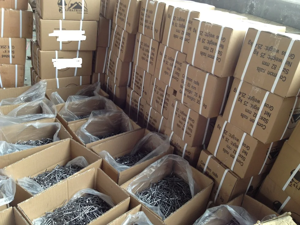 1 Kg Per Box 25kgs Per Carton Bright Polished Iron Wire Nails Price Per ...