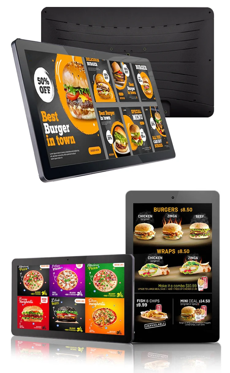 Front NFC Android POS Terminal Android Tablet PC 15,6 18,5 21,5 Zoll ...