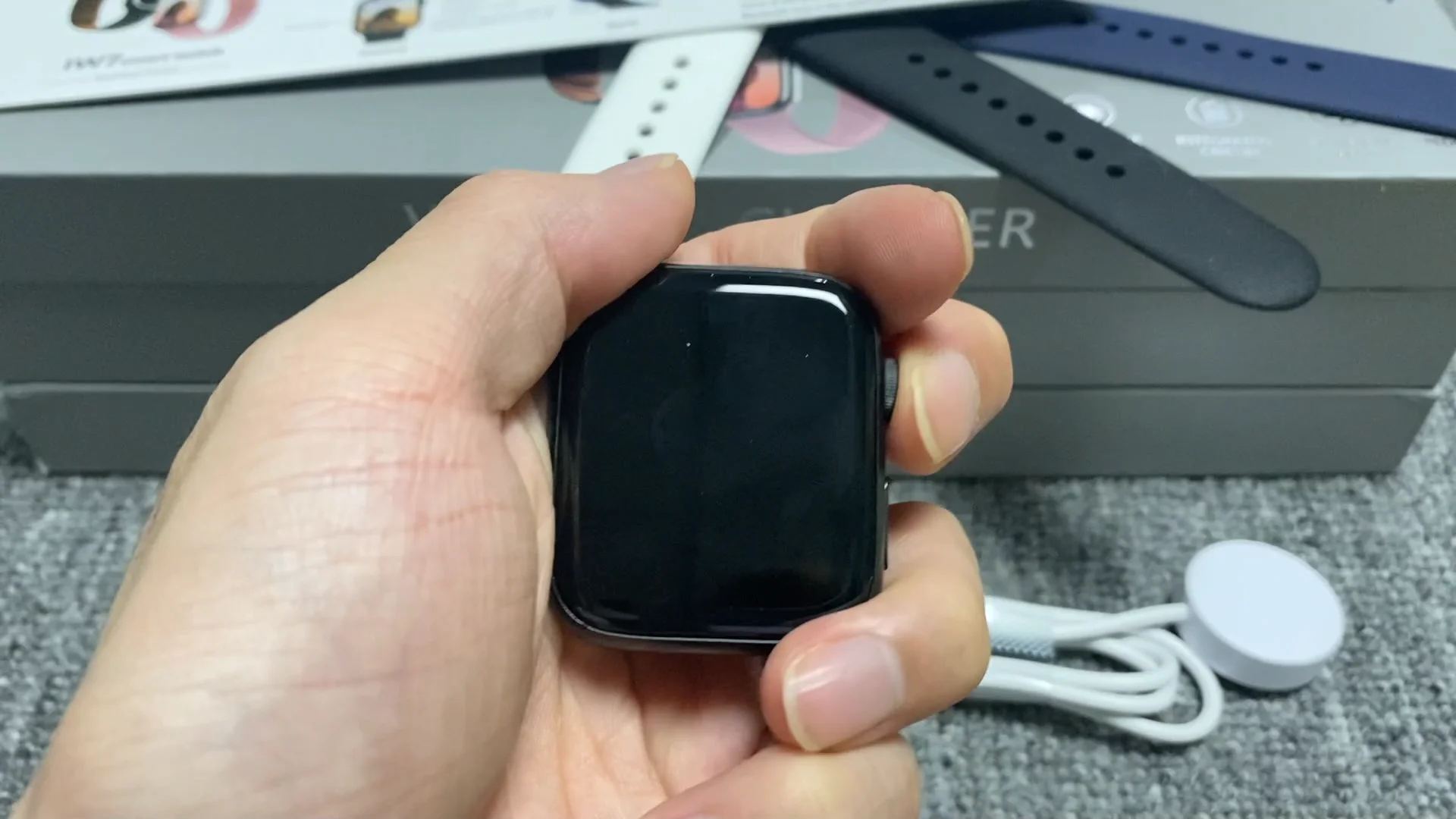 2022 New Smart Watch Iw7 Wireless Charger Zinc Alloy Strap Waterproof ...