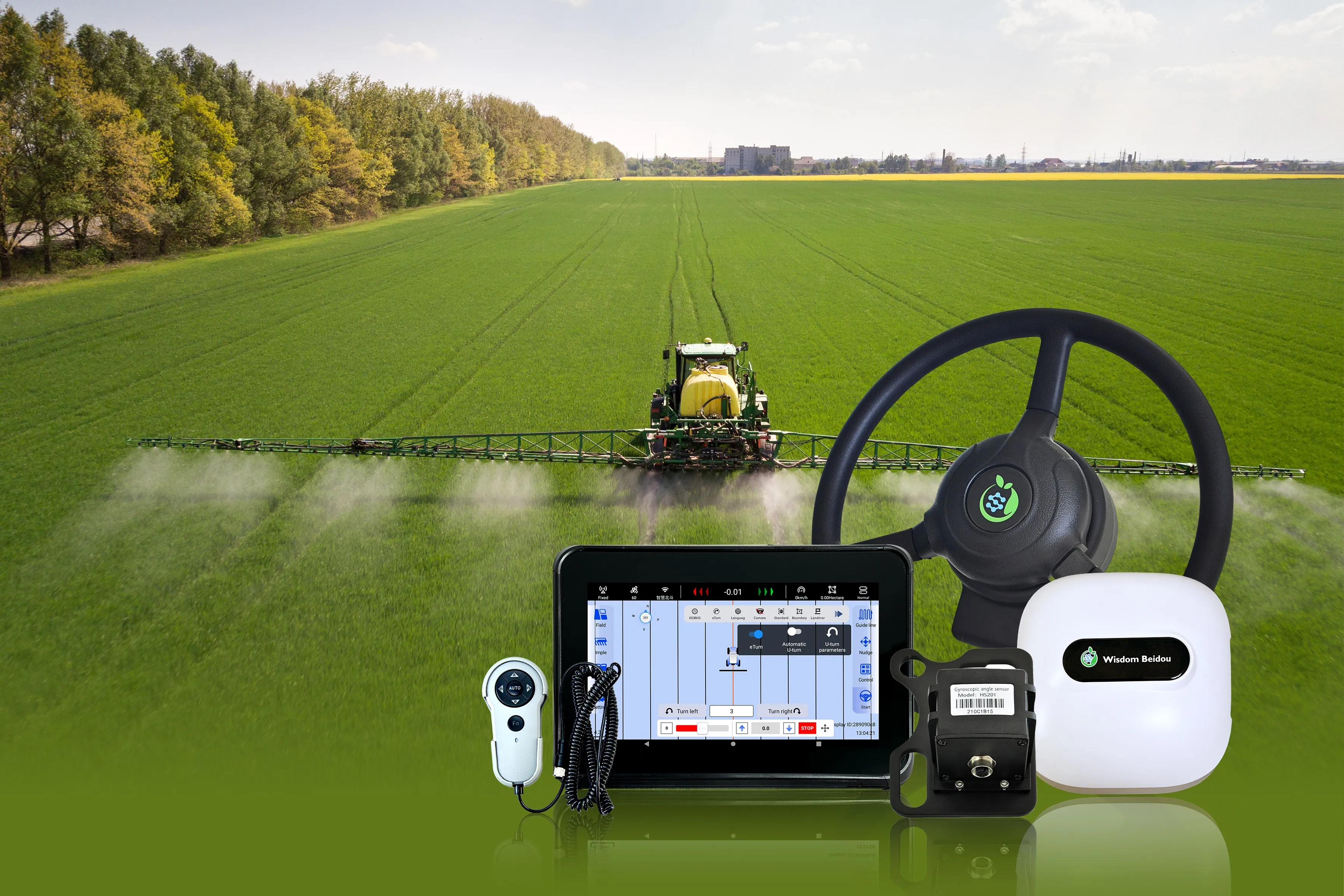 Agriculture Tractor GPS RTK Steering System High Precision GPS Farm ...