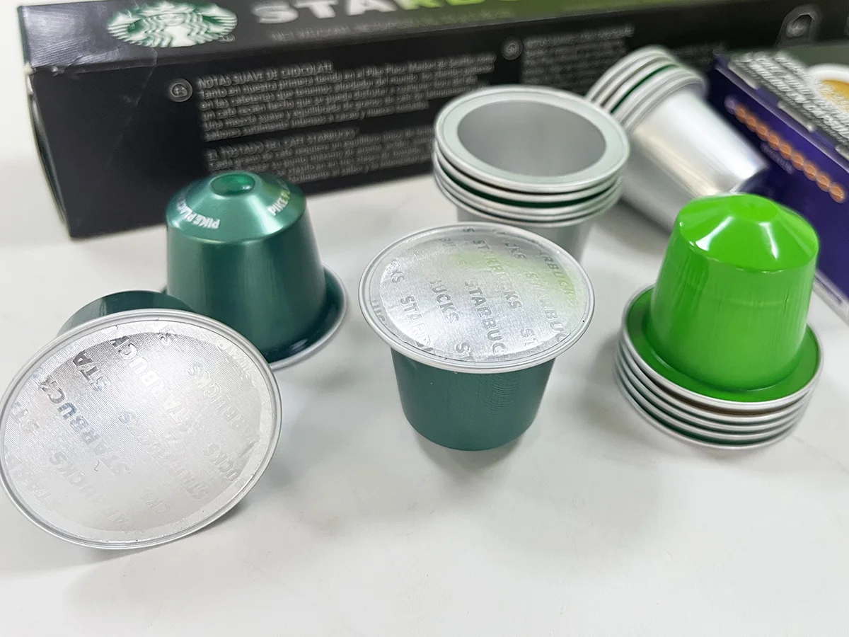 Disposable Capsule Pod Aluminum Foil Nespresso Empty Capsule Aluminum Coffee Capsule Nespresso ...