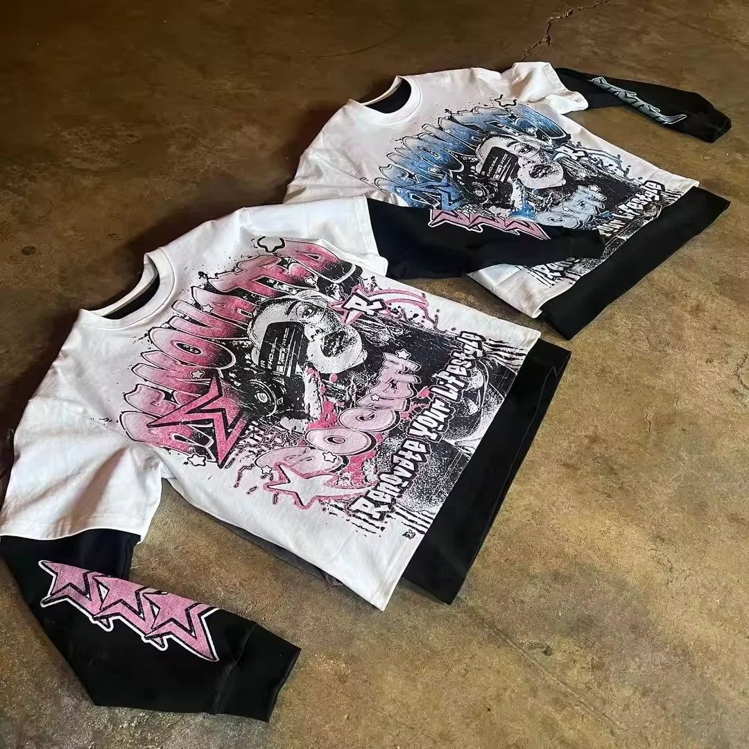 Custom Screen Print T-Shirt - Distressed Stone Vintage