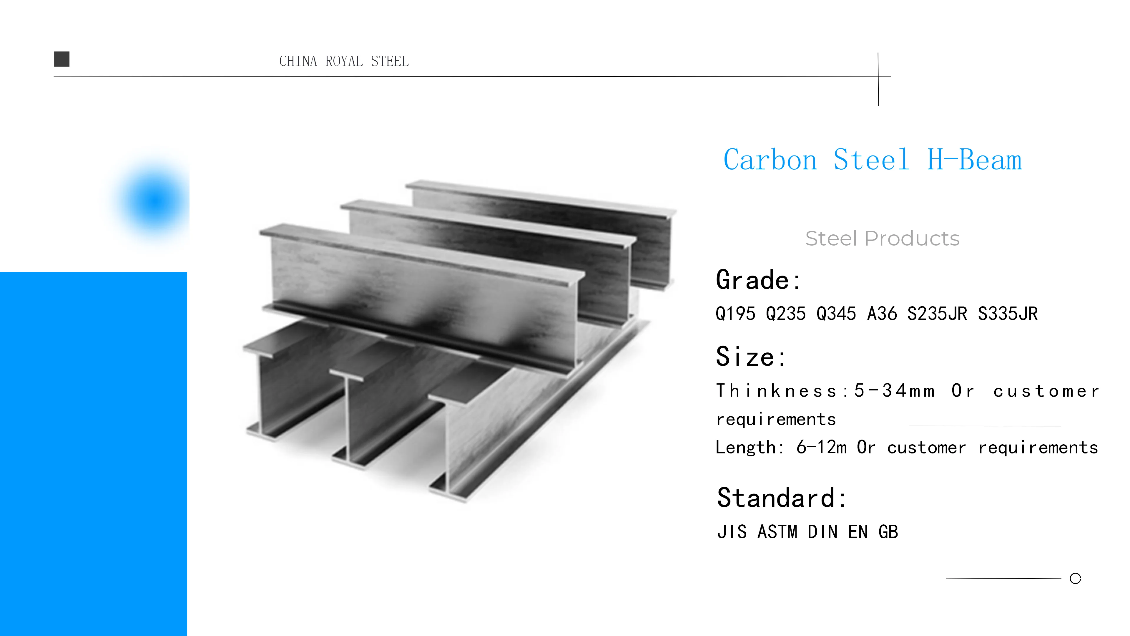 Structure Material H Beam Astm A36 Hot Rolled Profiles For Construction ...