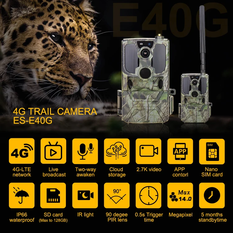 4G LTE Antenna Trail Camera - Cellular Photo Transmission