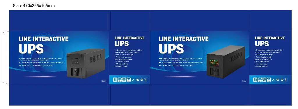 Modified Sine Wave Led Display Computer Offline Ups 500va~1000va Sais ...