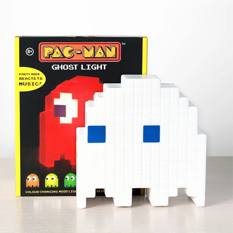 Pac Man Cartoon Color Change Led Lamp Mini Usb Night Light Style For ...